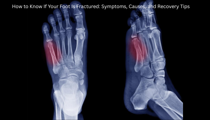 How to Know If Your Foot Is Fractured: Symptoms, Causes, and Recovery Tips